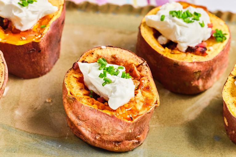 Receta de boniato al horno relleno
