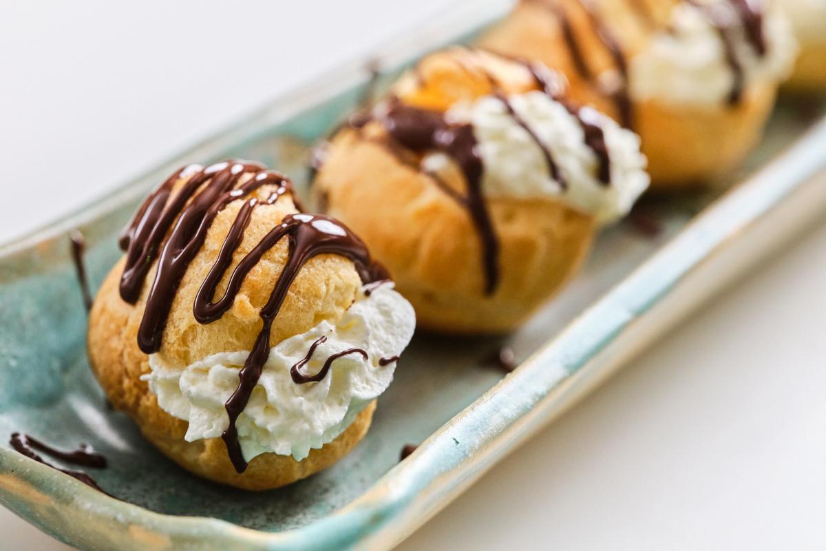 Recetas de profiteroles con nata