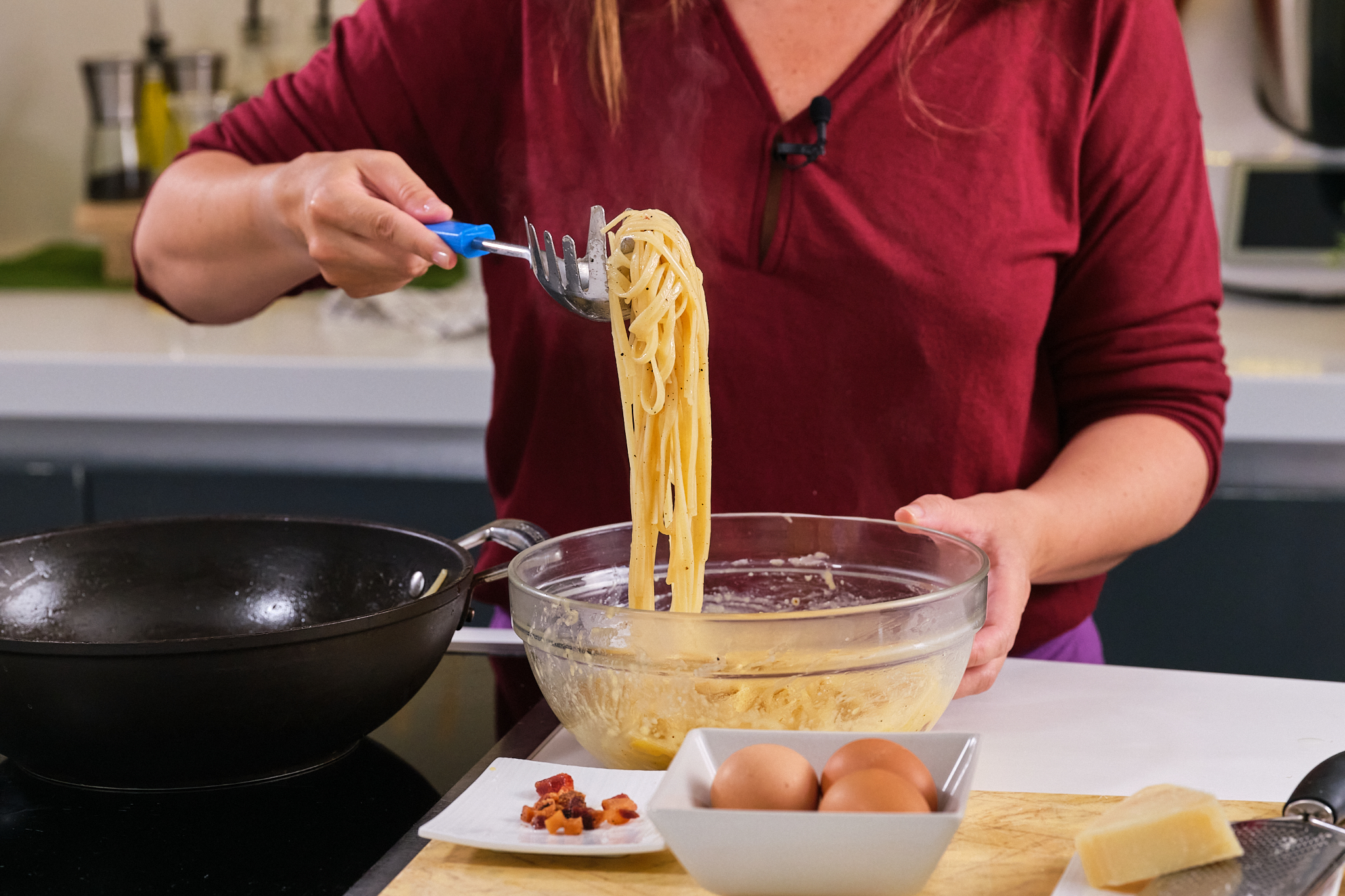 La auténtica pasta carbonara, una fiesta para disfrutar